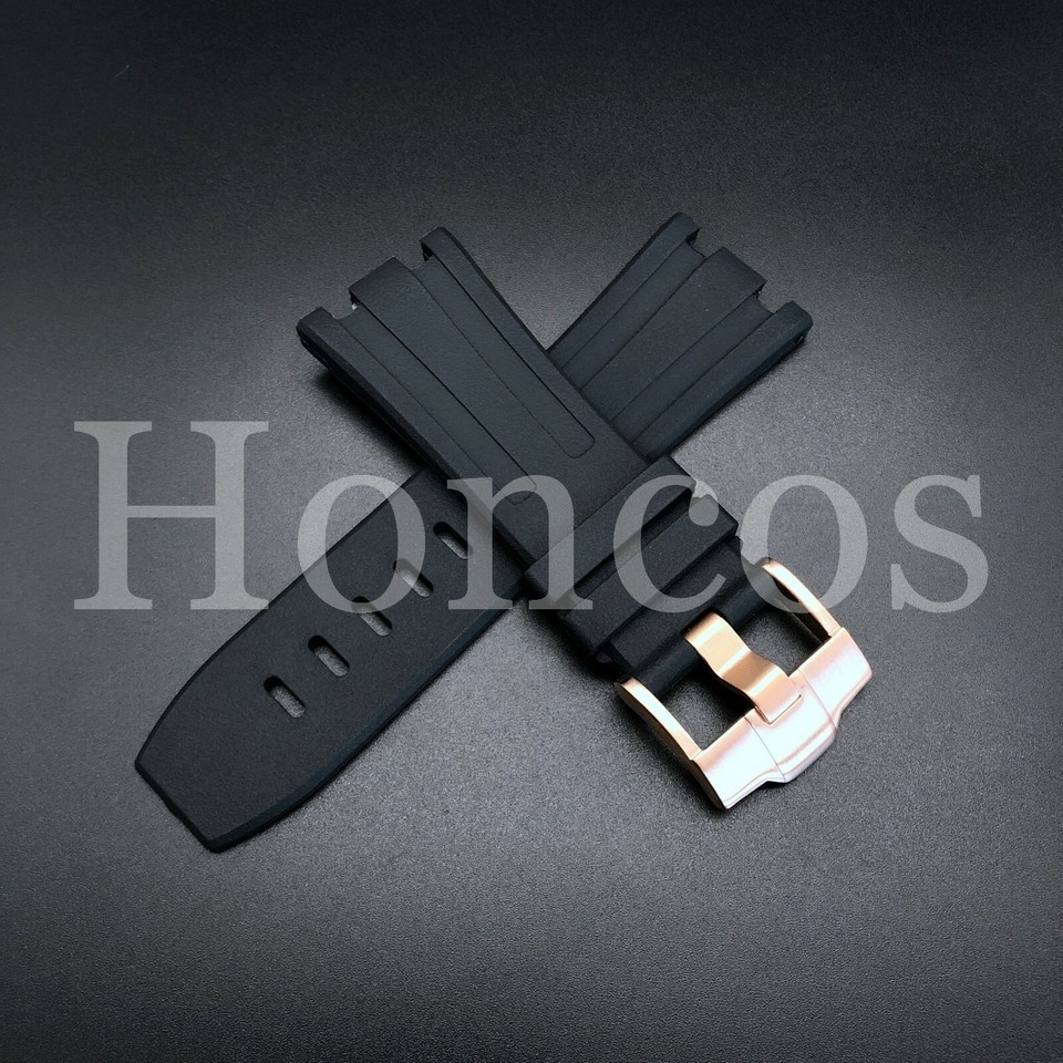28MM Rubber Watch Strap Band Fits For AP Royal Oak Diver Offshore 15703 ...