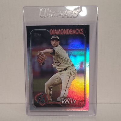 2024 Topps Series 1 Merrill Kelly #112 Rainbow Foil Arizona ...