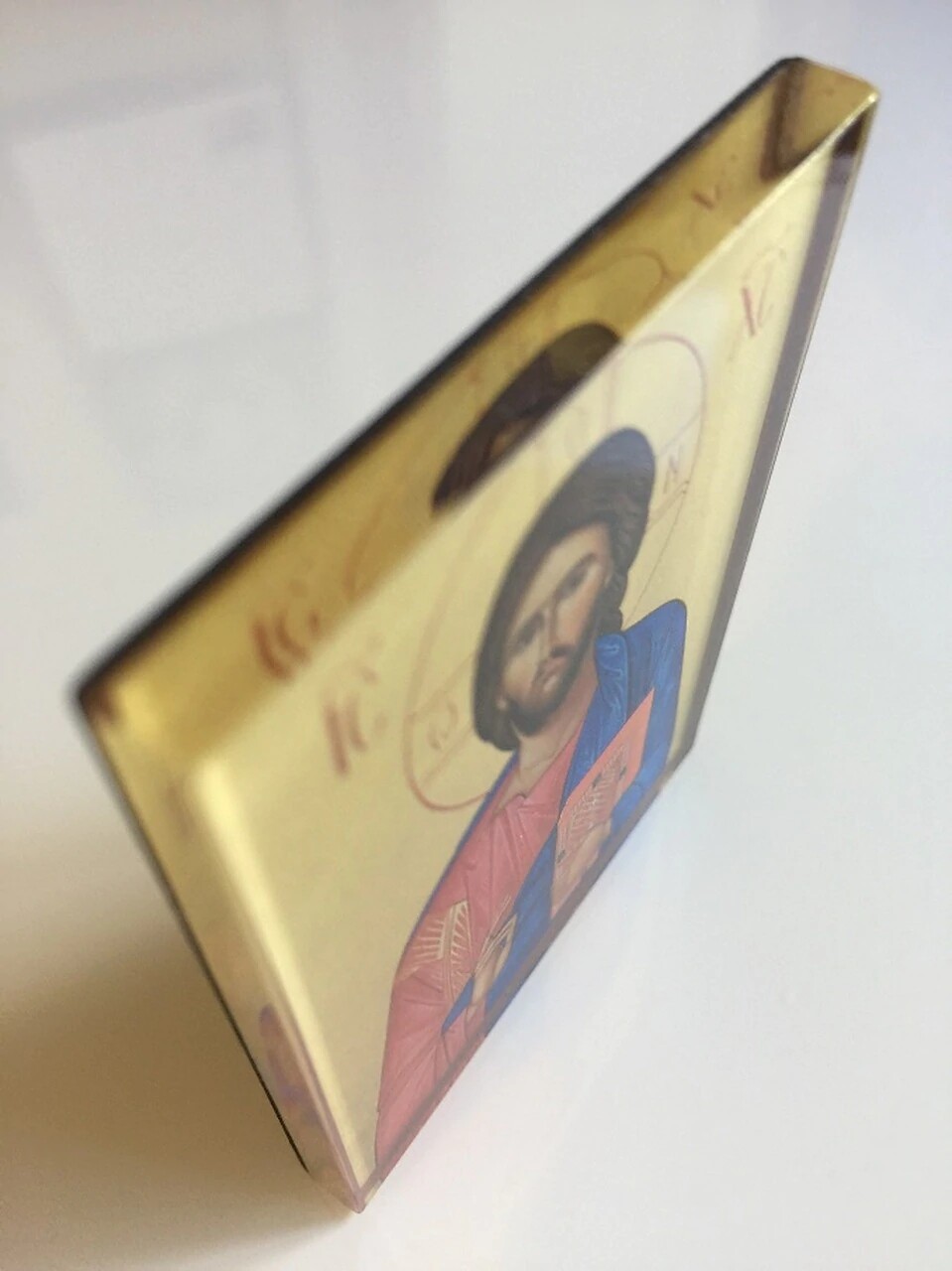 Orthodox Icon Magnet -Christ the Teacher 2.75” x 2” Durable Acrylic ¼ ...
