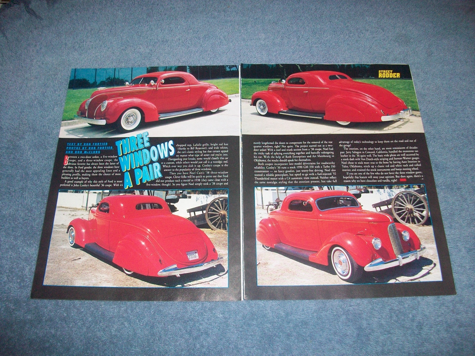 1936 & 1938 Ford 3-Window Coupe Vintage Customs Article "Three-Windows ...