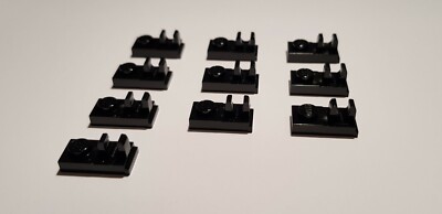 LEGO® 10 x 92280 Platte 1 x 2 mit Clip oben schwarz 4598528 (#GB) Black ...