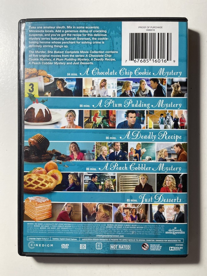Murder, She Baked: Complete Movie Collection DVD LIKE NEW Alison ...