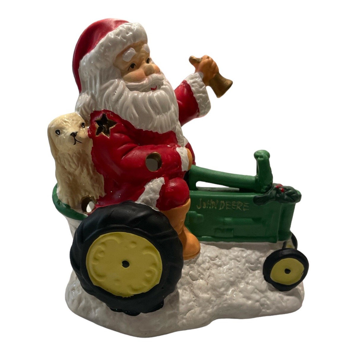 Santa On John Deere Tractor