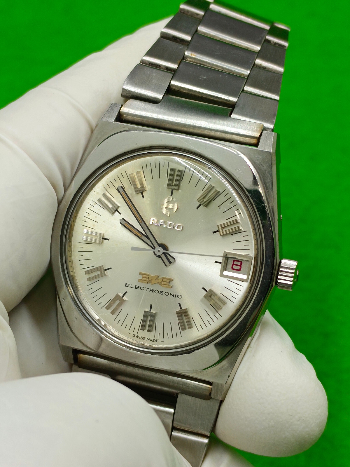 vintage RADO ELECTROSONIC watch Quartz Date Indicator | eBay