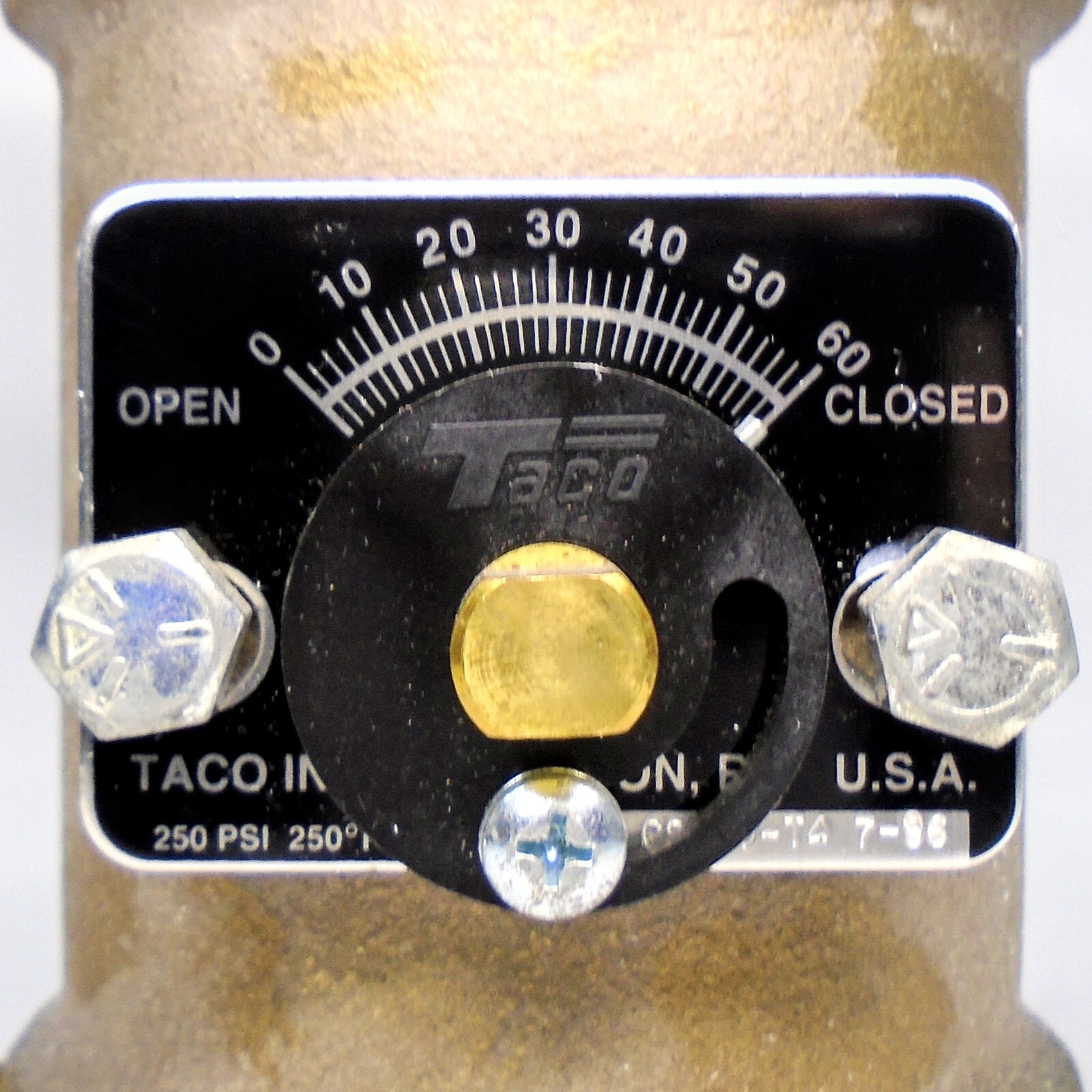 TACO CS300-T4 CIRCUIT SETTER W/ MEMORY STOP , 3" NPT * NEW - OPEN BOX ...