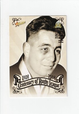 2008 Select NRL Centenary Rugby League Duncan Hall #44 | eBay Australia