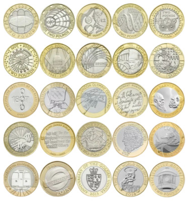 1986-2022 ELIZABETH II TWO POUND £2 COMMEMORATIVE COINS - CHOICE OF ...