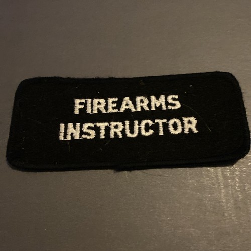 VTG FIREARMS INSTRUCTOR Sew On Shooting Patch | eBay