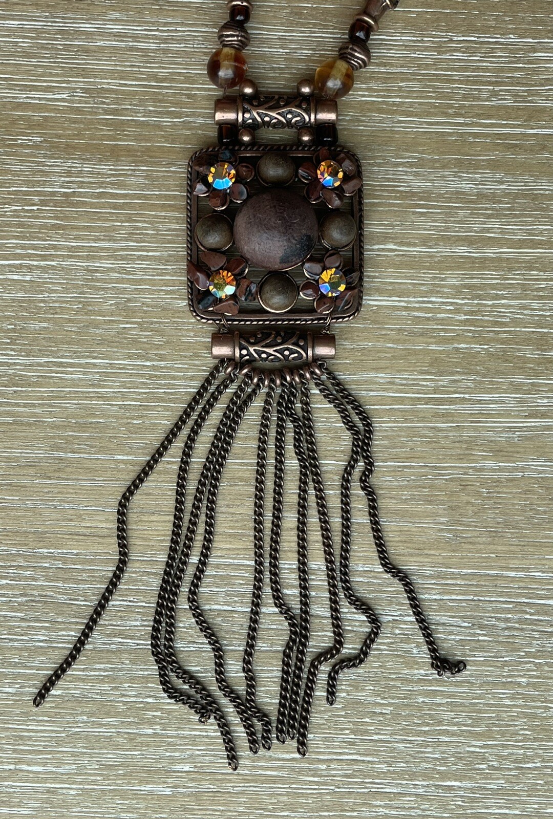 Beautiful Handmade Copper Pendant Necklace With Stone… - Gem