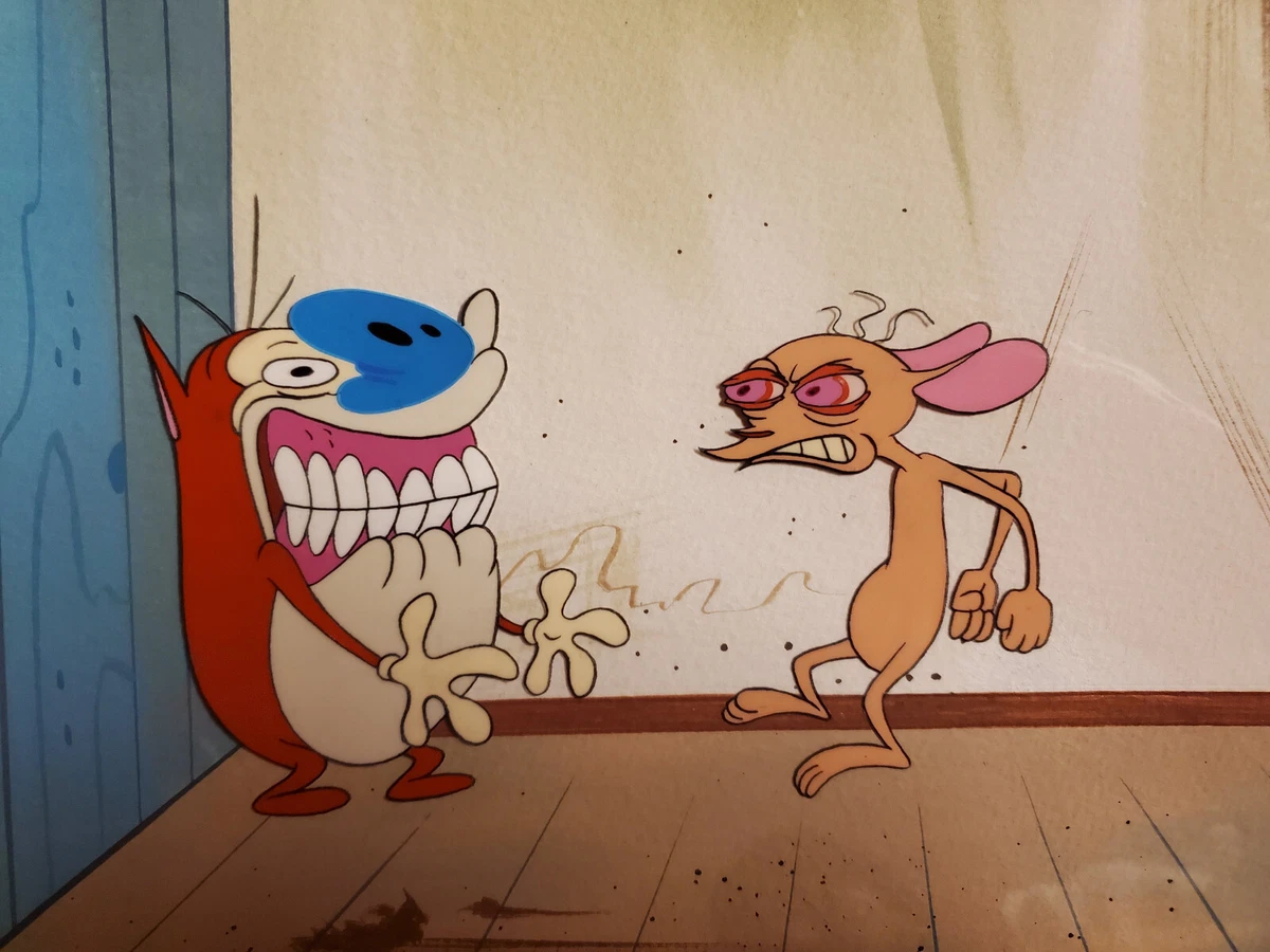 Ren Stimpy Original 1990 Animation Art Production Cel, 60% OFF