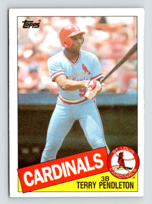1985 Topps Card, #346 Terry Pendleton, St. Louis Cardinals | eBay