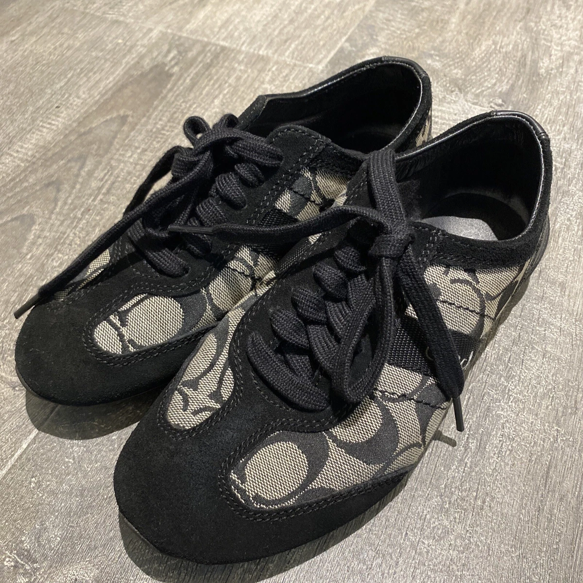 Black And White Coach Shoes