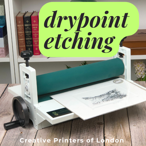 Etching Printing Press for Linocut, Relief Printmaking. Handles A5, A4 ...