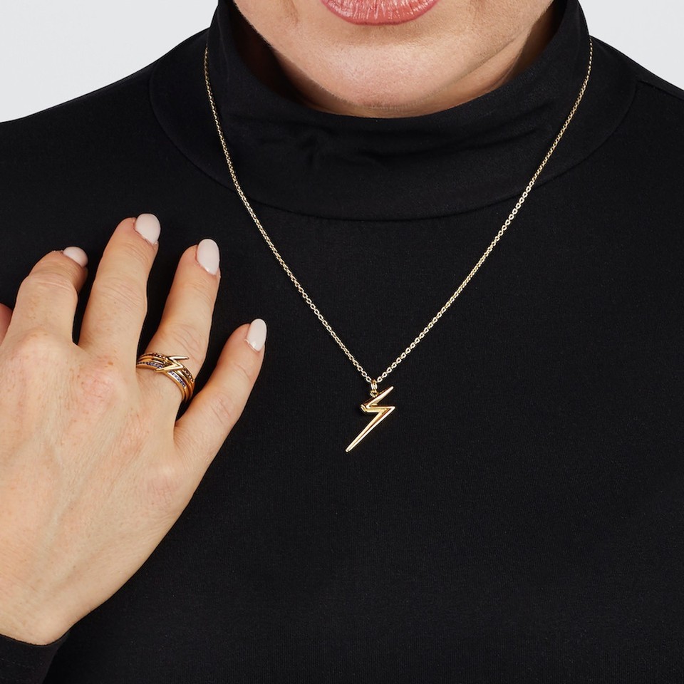 Marvel X RockLove NEW 'Marvel Studios Ms. Marvel' Lightning Bolt Necklace Silver | eBay