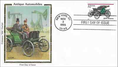 1899 WINTON ANTIQUE AUTOMOBILES 1995 COLORANO SILK CACHET FDC UNADDR | eBay