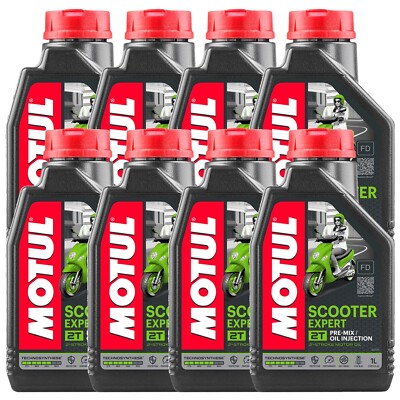 Motul 105880 8L Scooter Expert 2T Pre Mix Injection 2 Stroke Motor Oil ...