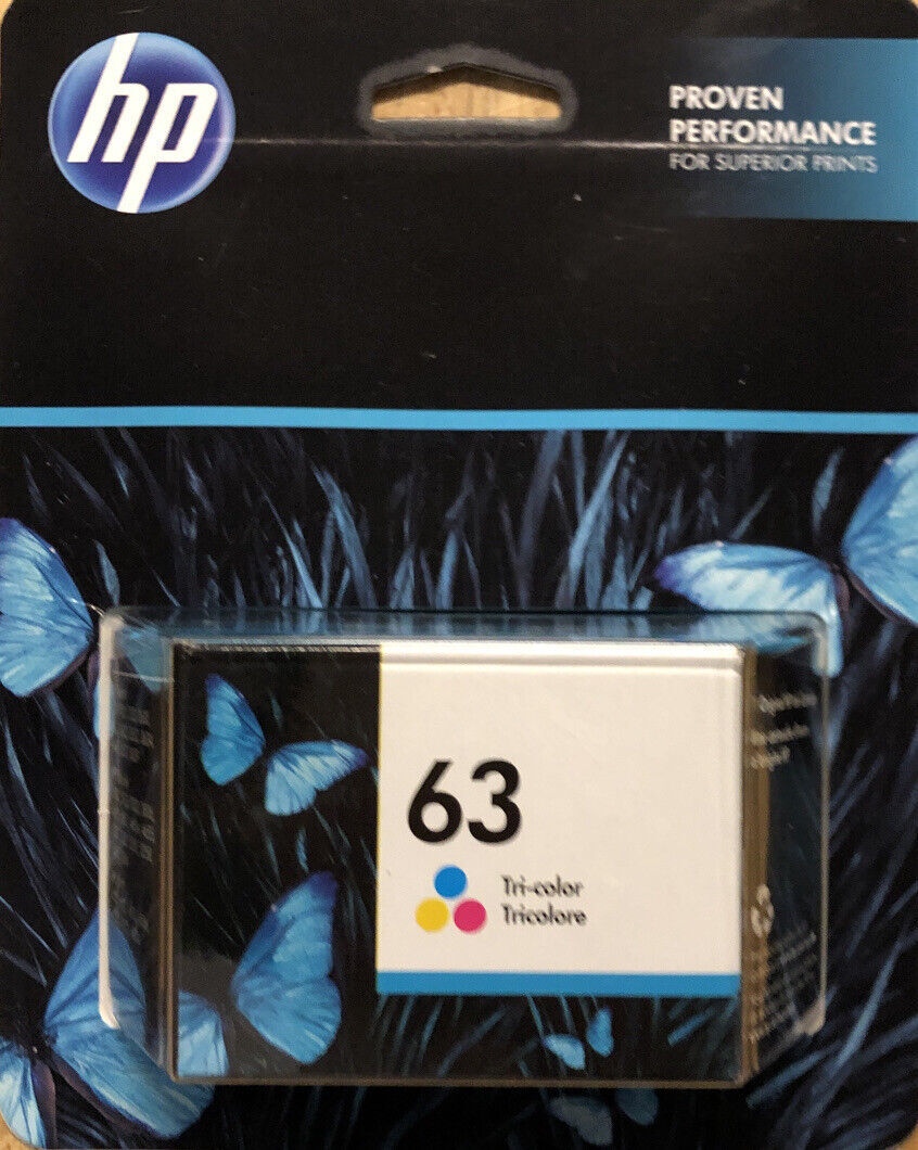 HP 63 (F6U61AN) Tri-Color Ink Cartridge for sale online | eBay