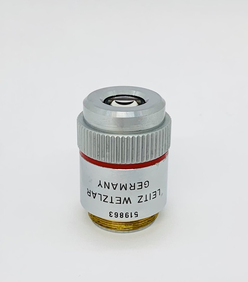 Leitz Plan 4X/0.10 Microscope Objective Lens 160mm (519863) Germany ...
