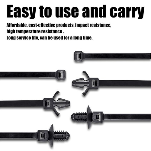 150 Pcs Car Wire Loom Routing Clips, Push Mount Cable Zip Tie, Auto ...