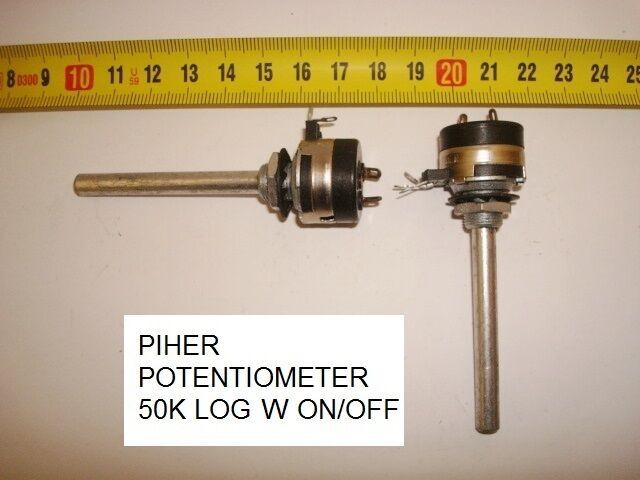 CARBON POTENTIOMETER. CARBON PIHER POTENTIOMETER. 50K LOG C/IW ON/OFF ...