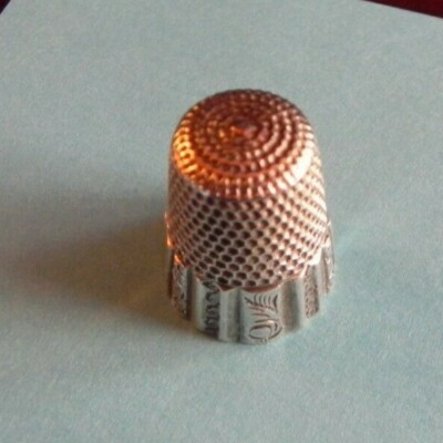 Vintage Sterling Silver Thimble "Star" Hallmark | eBay