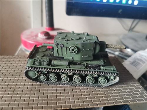 Homemade 1/72 WWII Soviet KV-2 Heavy Tank Painted Finished Model NEW ...