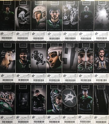 2011-2012-2014-2015 Dallas Stars Season Ticket Stubs Mint Condition ...