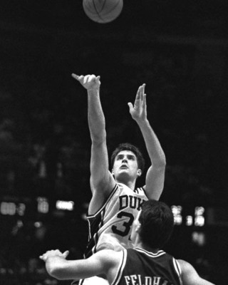 1992 Duke CHRISTIAN LAETTNER Glossy 11x14 Photo The Shot Final Four ...