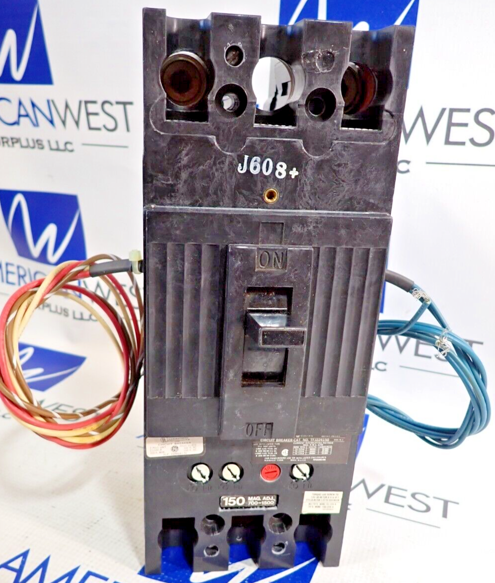 GE GENERAL ELECTRIC CIRCUIT BREAKER TFJ224150 150A 2 POLE 240/480 VAC ...
