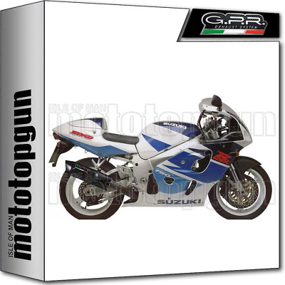GPR EXHAUST BOLT-ON HOM FURORE BLACK SUZUKI GSX-R 600 SRAD 1998 98 1999 ...