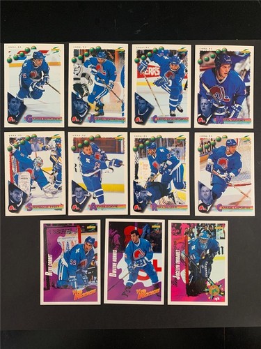 1994-95 Score Quebec Nordiques Team Set 11 Cards | eBay