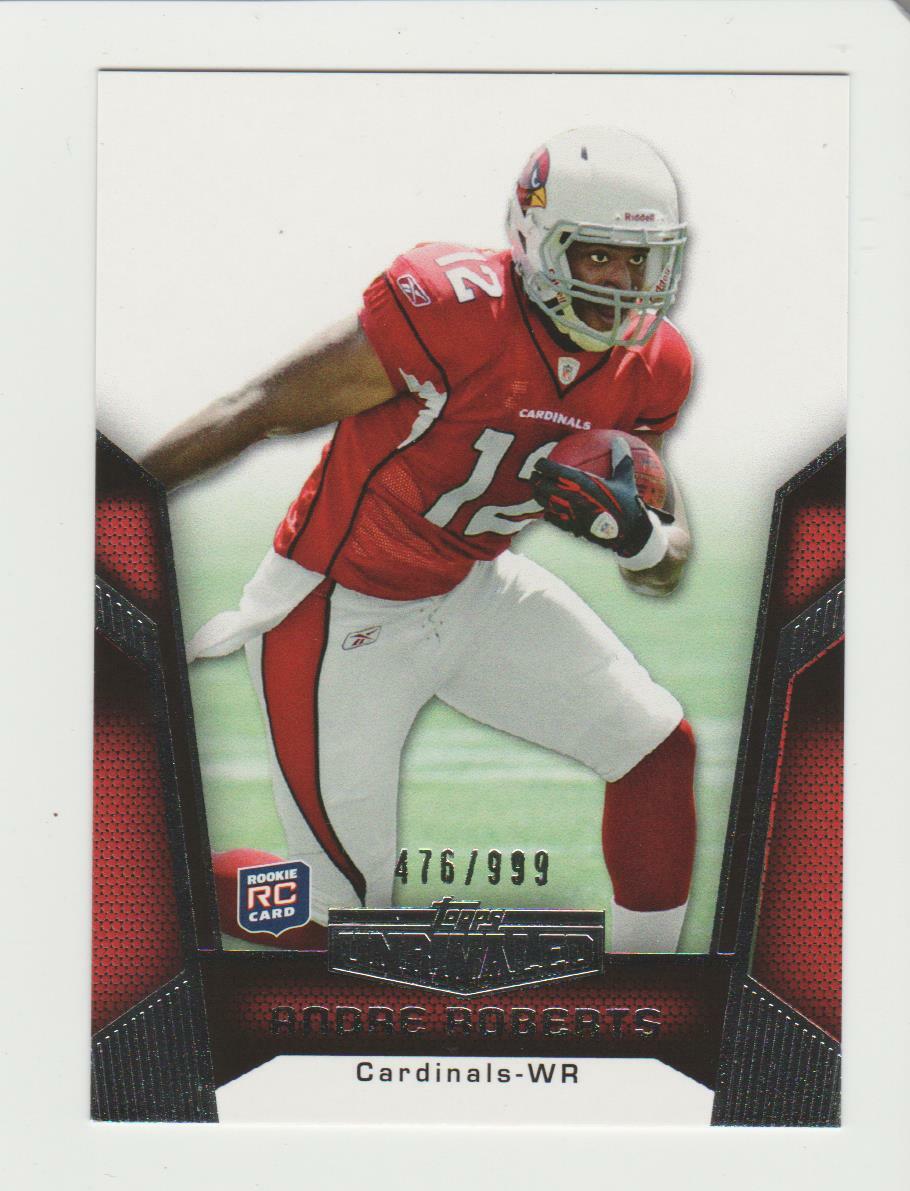 2010 TOPPS UNRIVALED ANDRE ROBERTS RC #121 /999 CITADEL BULLDOGS ...