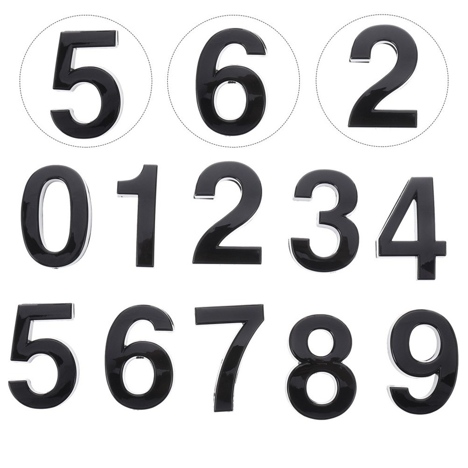 10 Pcs House Number Signs Address Plaque Door Apartment Numbers for ...