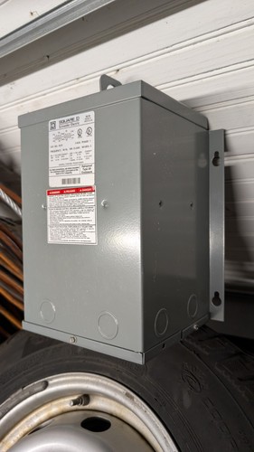 Square D 3S1F Transformer 240/480VAC 3KVA 1PH Type 3R Enclosure, 35941 ...