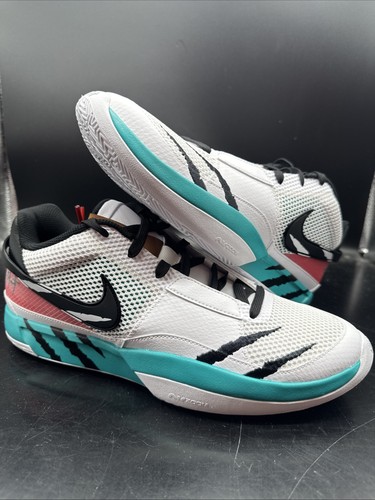 New Nike Ja 1 Reverse Scratch Basketball Shoes White Turbo Green Men’s ...
