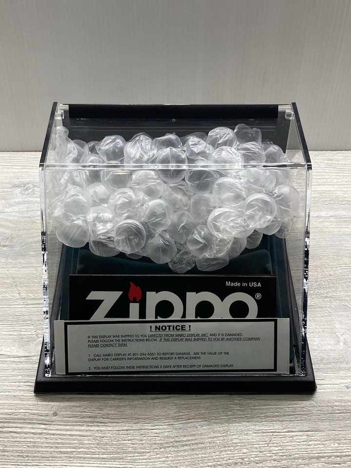 Vintage Zippo Lighter Store Display Case - w/Lock & Keys! BRAND NEW IN ...