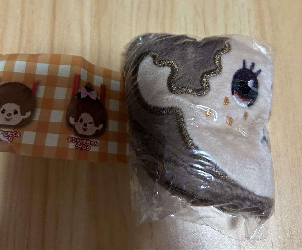 Monchhichi plush toy pouch gacha gacha Monchhichi chan winking | eBay