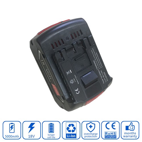 18V 5.0Ah Tool Battery Cordless Drill for Bosch GSS 18 V，GSR18VE ...