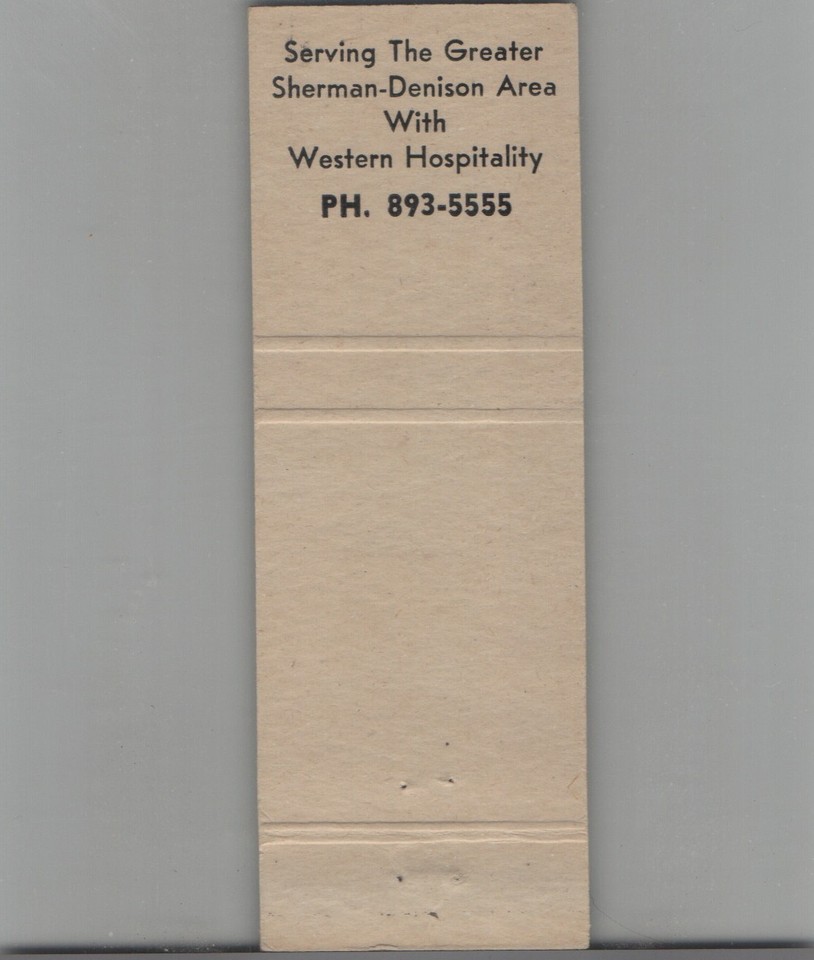 Full Length Matchbook Cover Bank Check Texoma National Bank Sherman, TX ...