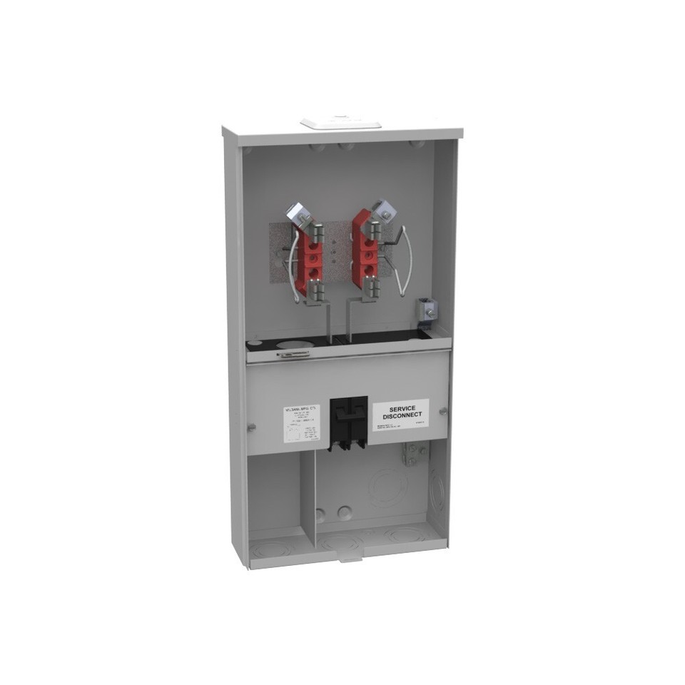 Milbank U3499-XL-100 1-Phase 100 Amp Ringless Meter Socket with No ...