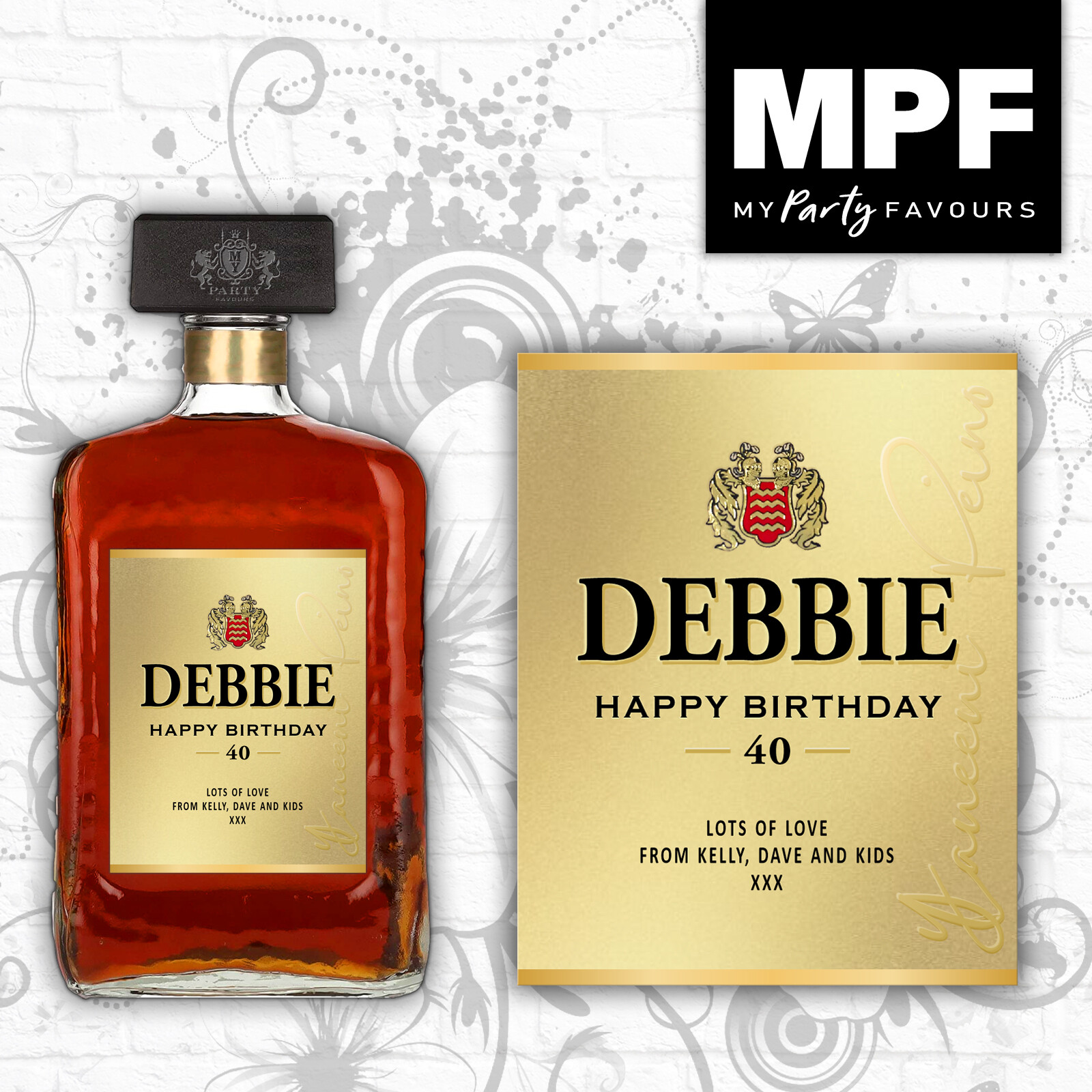 Personalised Birthday Disaronno Bottle Label - Amaretto - Novelty Cheap ...