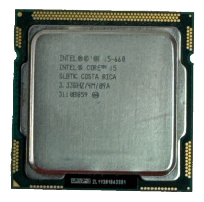 Intel Core i5-660 3.33GHz SLBTK LGA1156 Dual-Core CPU Processor Tested ...