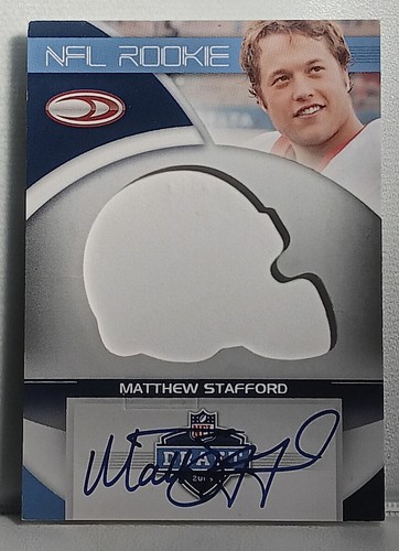 2009 MATTHEW STAFFORD 1/1 Panini-Donruss ("NON- HELMET")AUTOGRAPH VERY ...