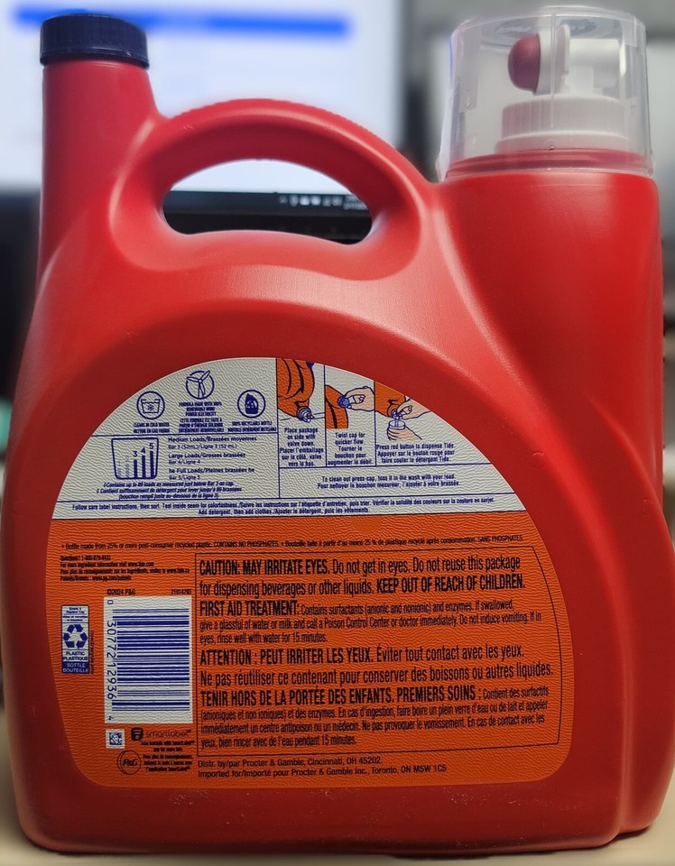 Tide Ultra Concentrated Power Liquid Detergent, 157 Oz, 89 Loads- Free ...