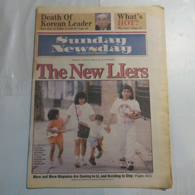Newsday July 10 1994 Hispanics Coming to Long Island Death of Korean ...