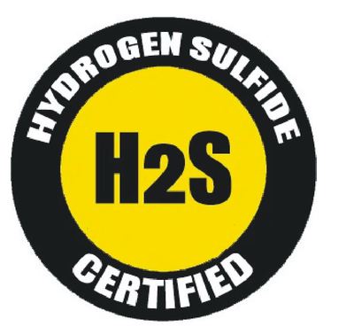 H2S Hydrogen Sulfide Certified Hard Hat Decal Hardhat Sticker Helmet ...