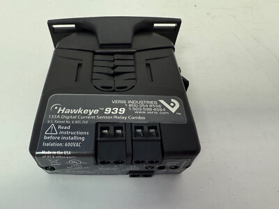 VERIS H939 HAWKEYE 939 SPLIT-CORE CURRENT SWITCH HIGH VOLTAGE OUTPUT ...