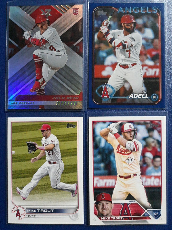 Topps Shohei Ohtani, Blue Adell, Angel, Dodgers + Mike Trout & Zach ...