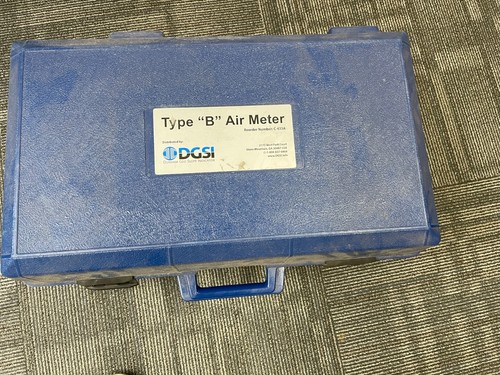 DGSI Type B Concrete Air Meter Kit - ASTM C231 & AASHTO T152 | eBay