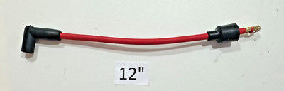 12" Coil Wire 8mm Spiral Core-Straight/90 Degree Boots RED Packard Wire ...